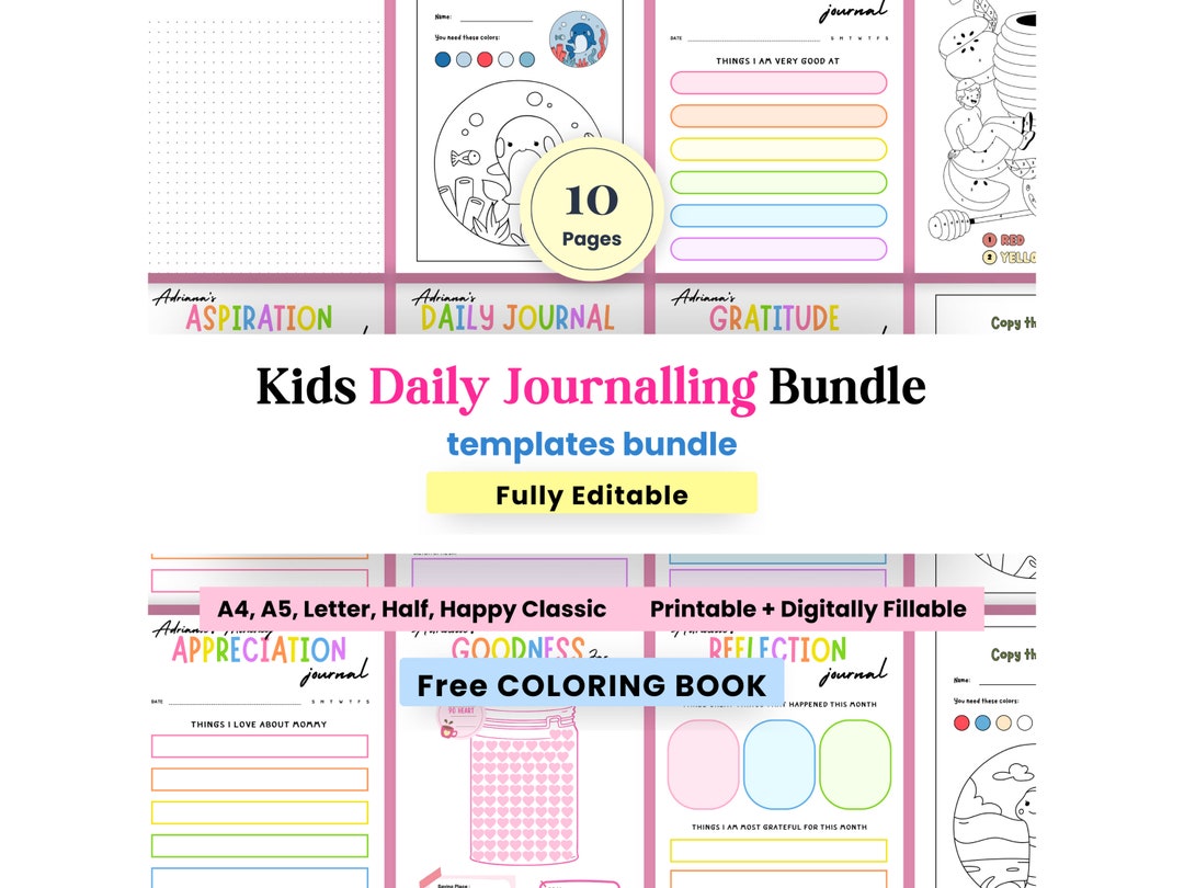 Editable Kids Daily Planner, Kids Schedule Printable, Schedule for Kid ...