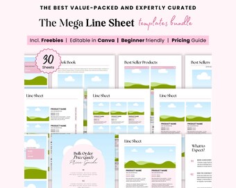 50 Editable Line Sheet Templates Wholesale Catalog, Pricing & Services ...