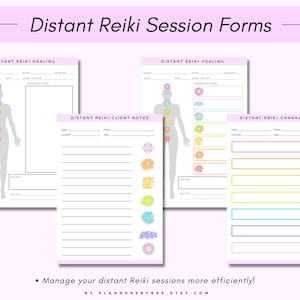 Reiki Master & Intake Form, Distant Reiki Form, Reiki Post-session Form ...