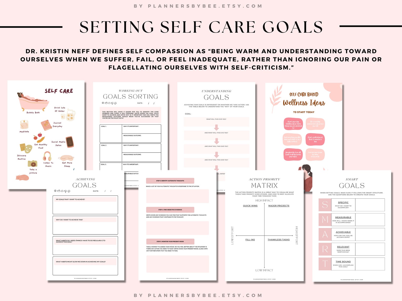 Self-care & Personal Growth Workbook Productivity Confidence - Etsy