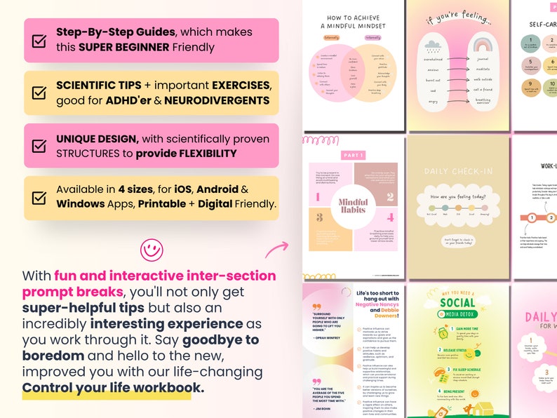 Therapy Worksheet Cognitive Exercises Stress Management - Etsy