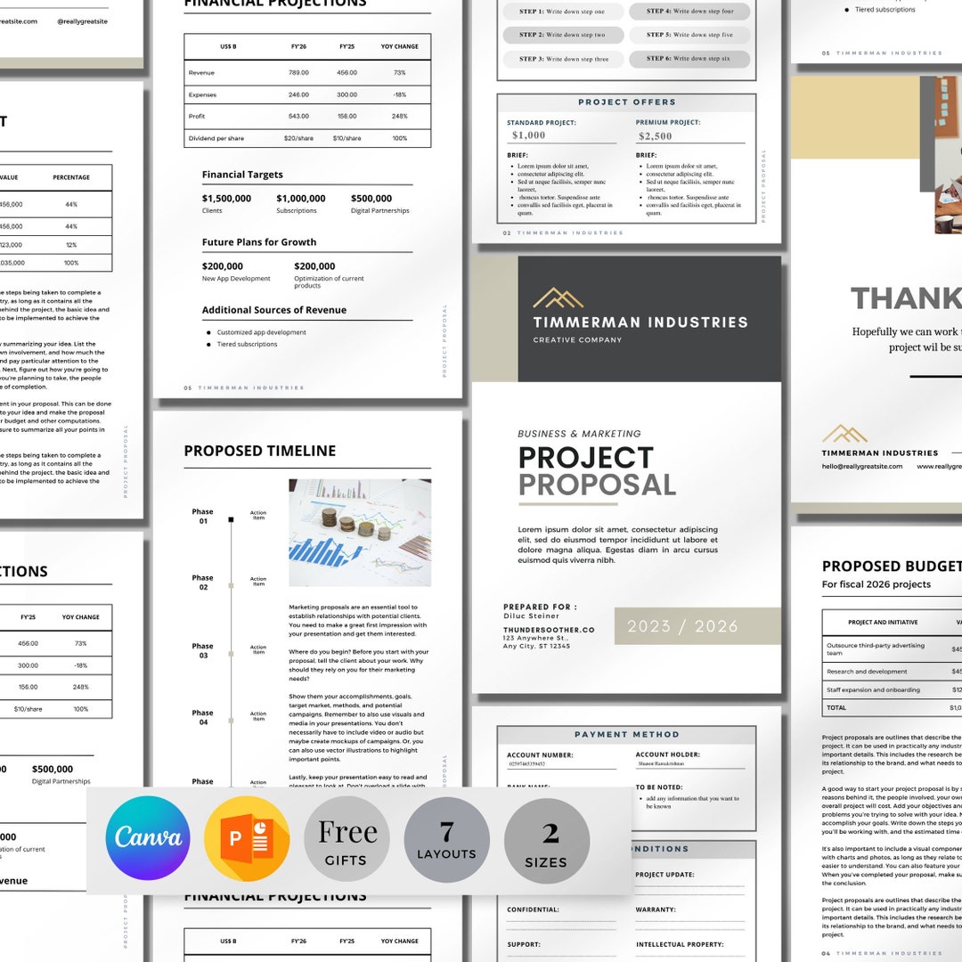 Project Proposal Template, Editable Business Proposal Templates ...