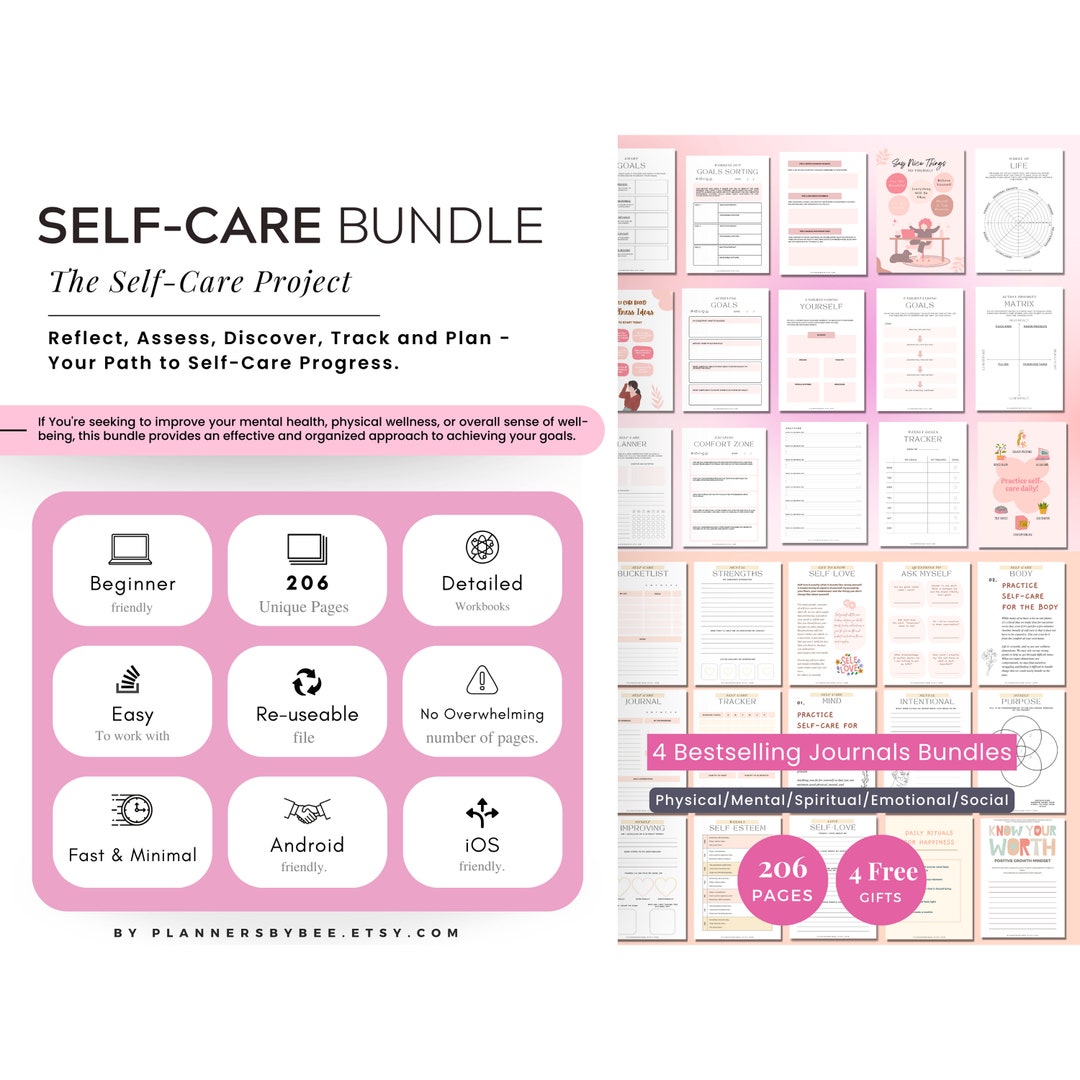 Self Care & Self Help Bundle, Mental Health, Mindfulness, ADHD Self ...