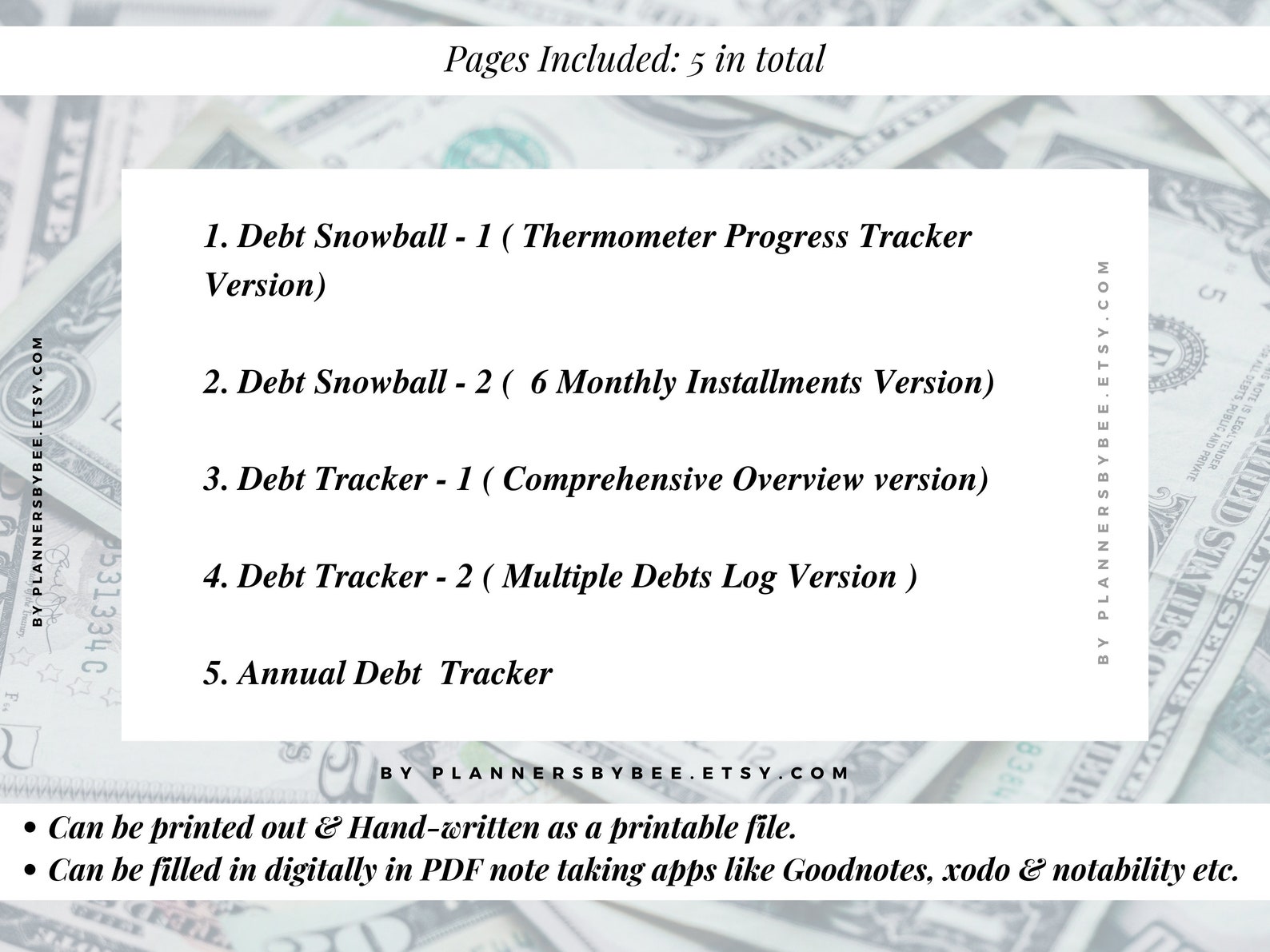 Debt Payment Tracker Printable Debt Payment Tracker Debt - Etsy