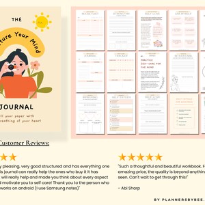 Self Care Planner & Wellness Journal BUNDLE, Printable Selfcare Tracker ...