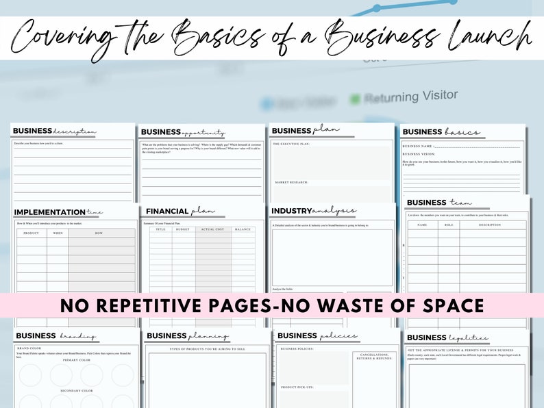 Business Planner Template Digital Business Planner Small - Etsy