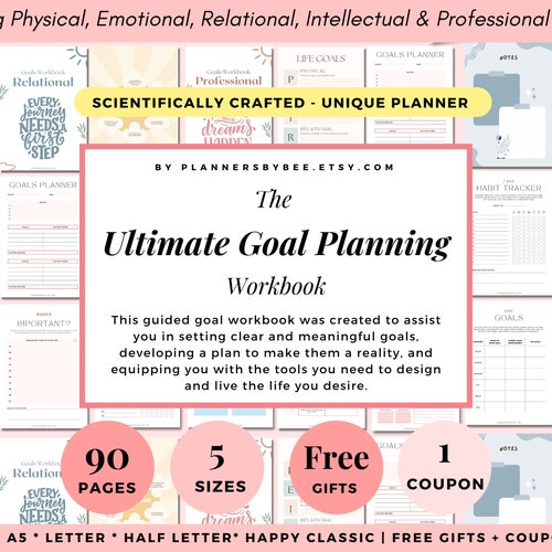 A5 Goal Planner BUNDLE 2023 Goals Tracker SMART Goal Setting - Etsy A5 Goal Planner BUNDLE 2023 Goals Tracker SMART Goal Setting - Etsy