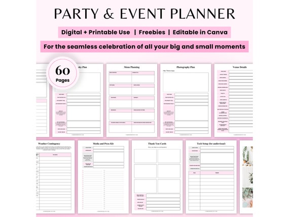 Party Planning Worksheet Printable