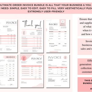 Pink Order Form Template, Order Invoice Canva, Small Business Forms ...