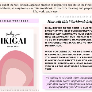 Ikigai Workbook, Best Work & Career Planner, Professional Worksheet ...