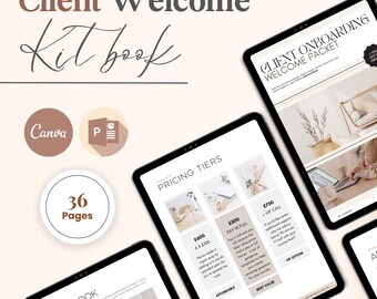 Client Welcome Packet Template, Virtual Assistant Welcome Pack, New Client Service Guide ...