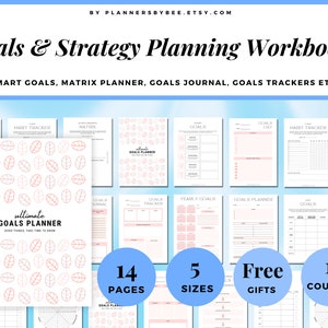 Personal & Career Goals Guide Kit, Goal Planning Workbook, Self ...