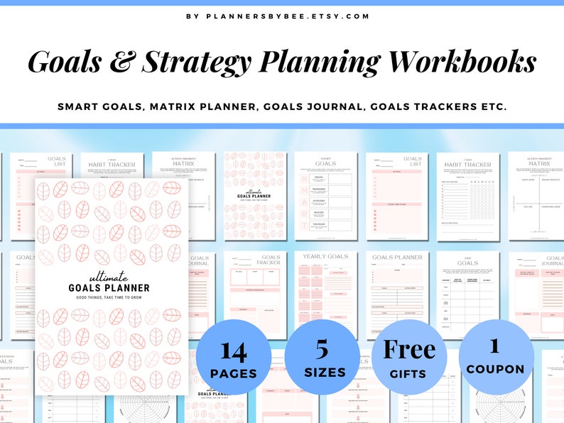Personal & Career Goals Guide Kit Goal Planning Workbook - Etsy