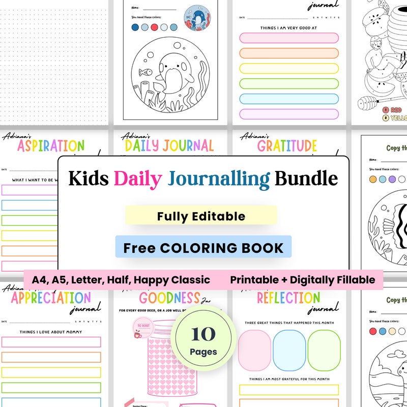 Daily Journal Printable - Etsy