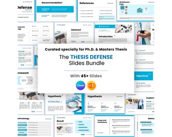 Thesis Defense Presentation Template Phd Masters MA Academic Viva ...