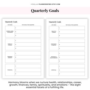 8 Areas of Life Planner Printable, Life Goals Planner, Goal Setting ...