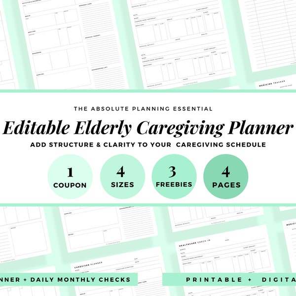 Caregiver Daily Log - Etsy