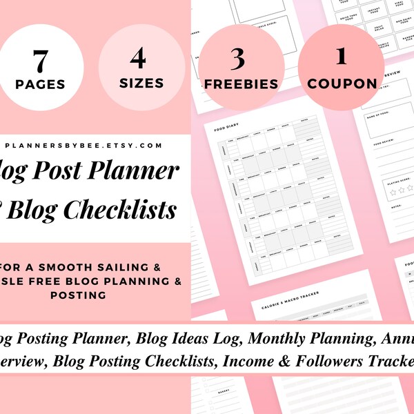 Blogging Planner - Etsy