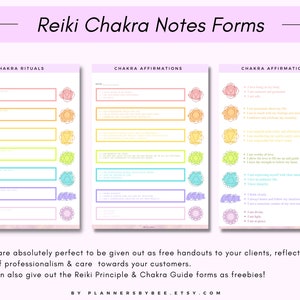 Reiki Master & Intake Form, Distant Reiki Form, Reiki Post-session Form ...