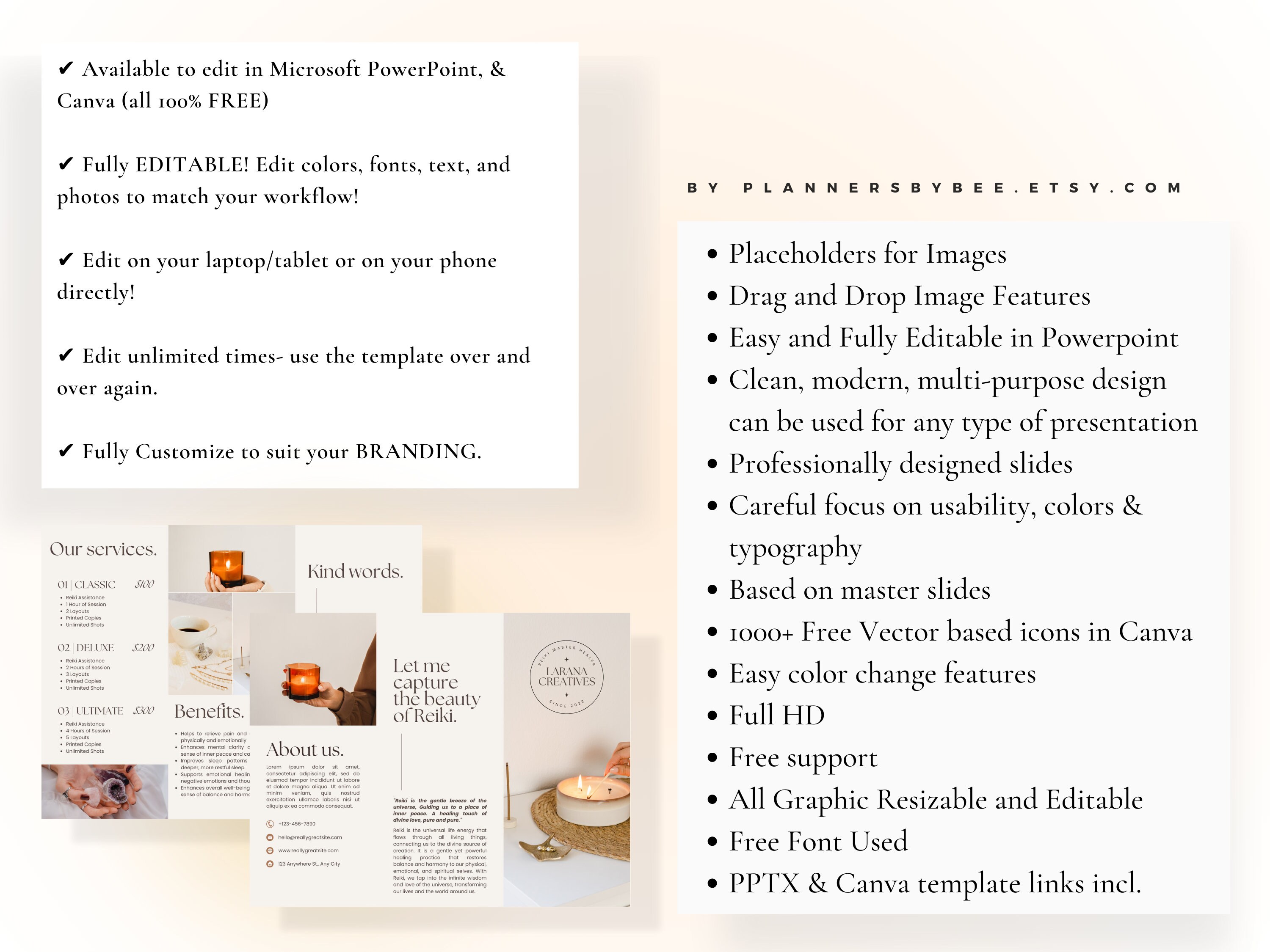 Reiki Brochure Canva Reiki Info Brochure Reiki Healing - Etsy