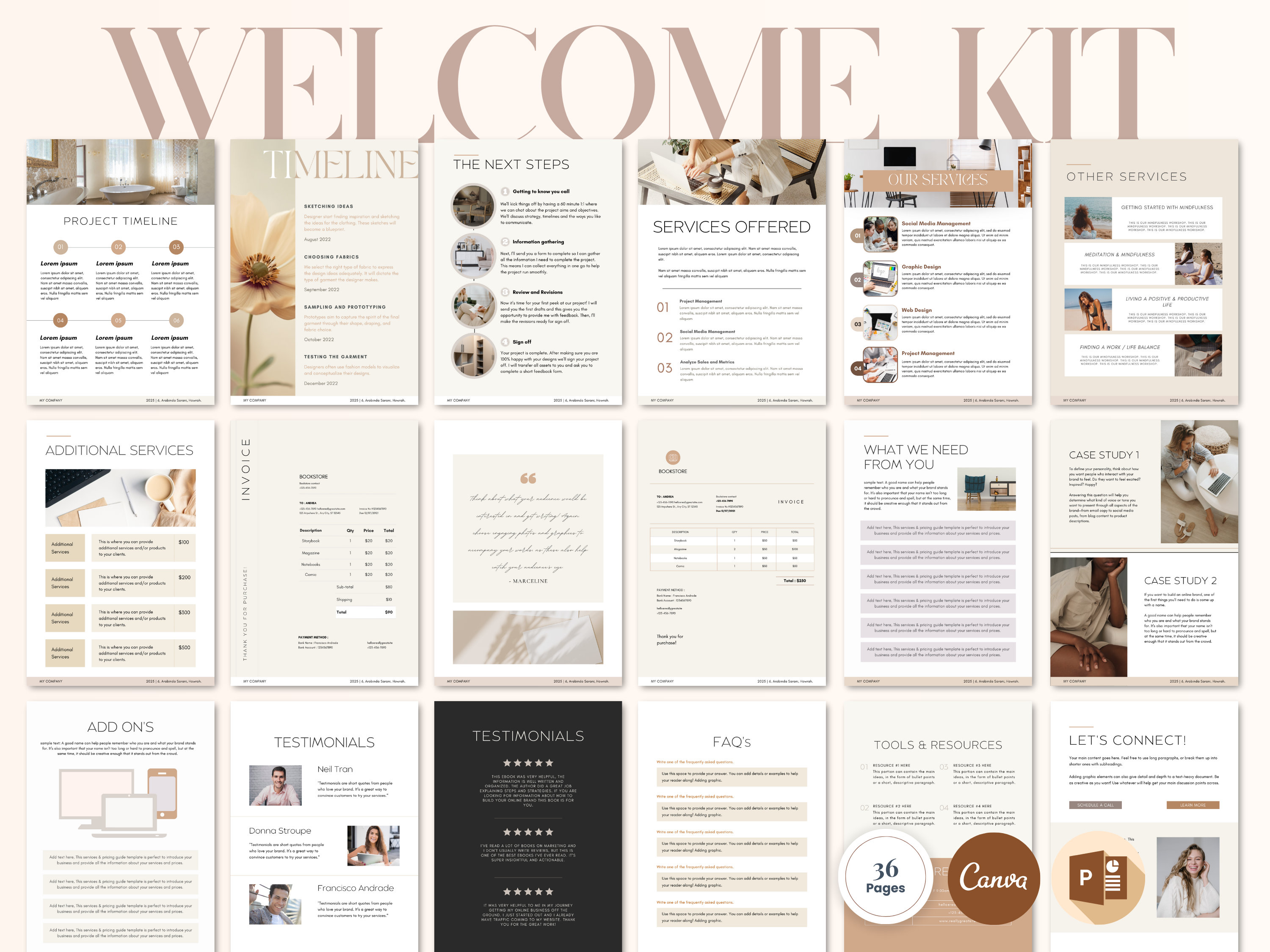 Client Onboarding Bundle Canva Template New Client Welcome - Etsy