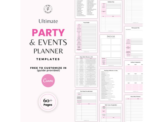 Event Planning Printables Party Planner Printable Planner Event
