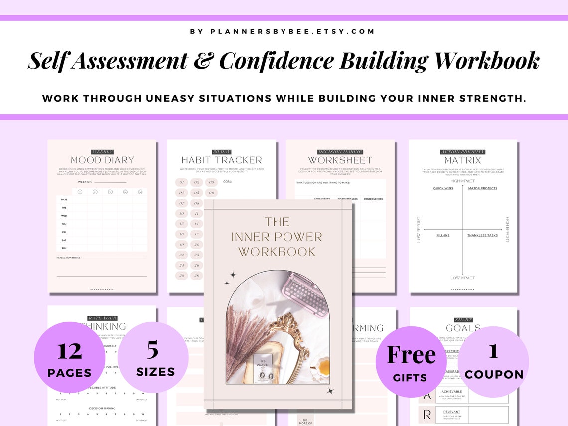 Self Love Workbook Self Care Printable Self Esteem - Etsy