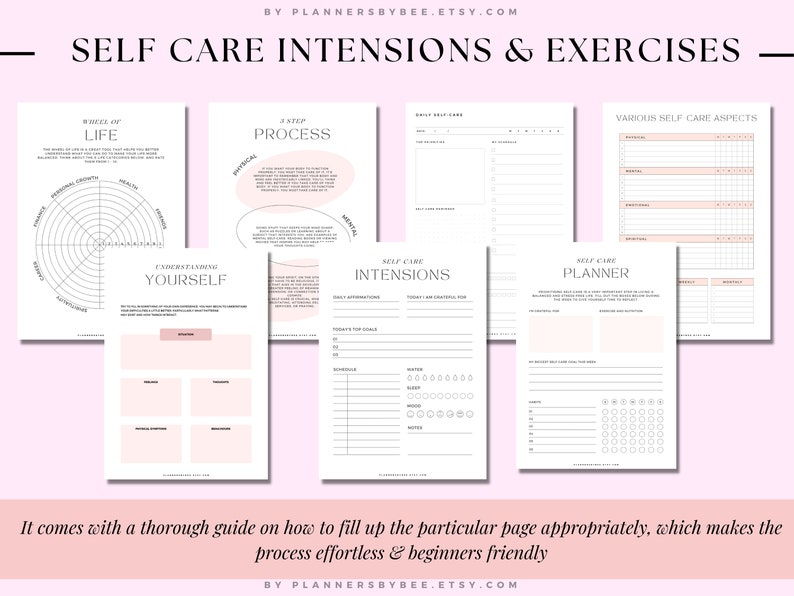 Self Care Checklist Mindfulness Mental Health Kit Self-care - Etsy