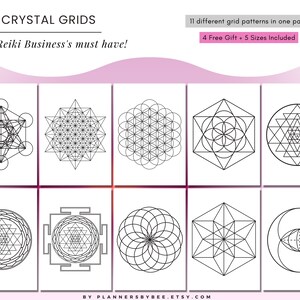 Reiki Business Grids Printable Reiki Grid Digital Reiki - Etsy