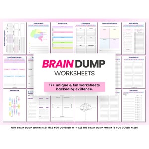 Brain Dump Template, Brain Dump Journal, Brain Dump Printable, ADHD ...