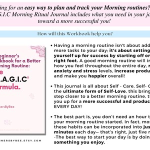 Morning Routine Planner, Daily Routine Journal, Self Love Planner, Self ...