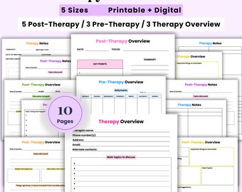 Therapist Note Sheets, Therapist Worksheet, Therapist Note Template ...