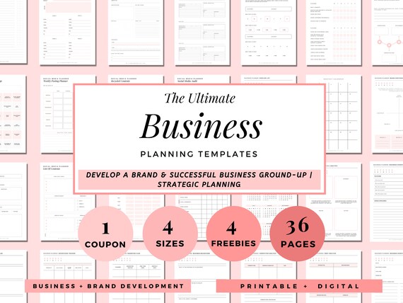 Business Planner Printable Inserts Small Business Planner - Etsy