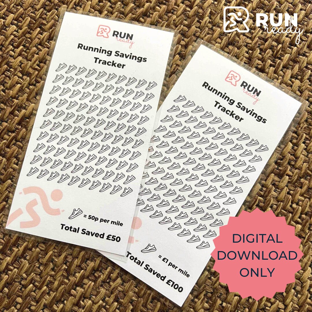 Digital Download Running Tracker | Running Tracker | Savings Tracker ...