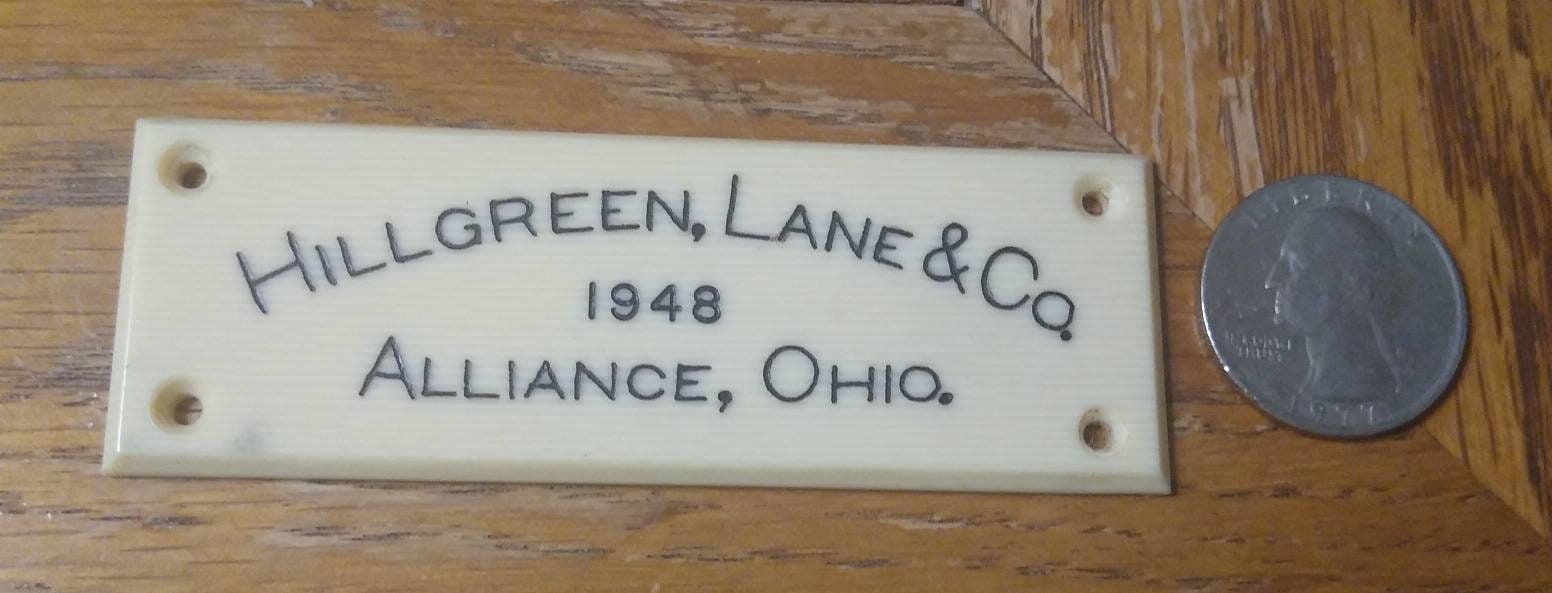 Pipe Organ Console Nameplate 1946 - Etsy