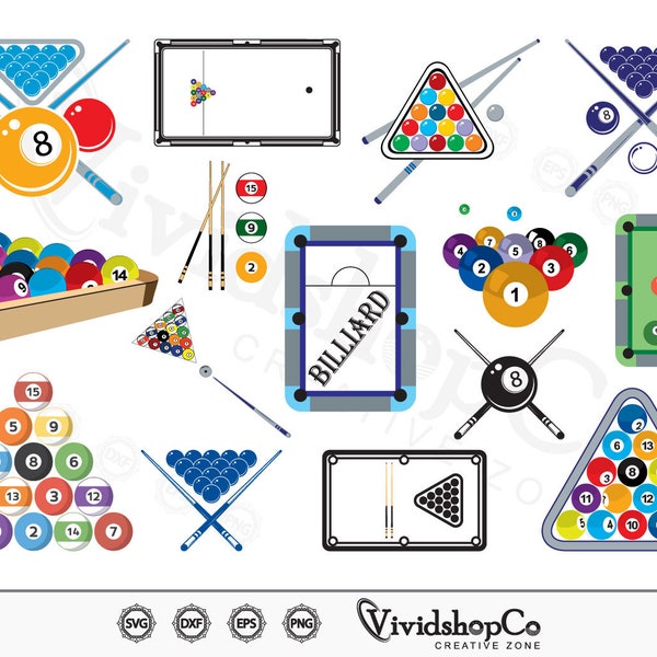 Billiards Svg - Etsy