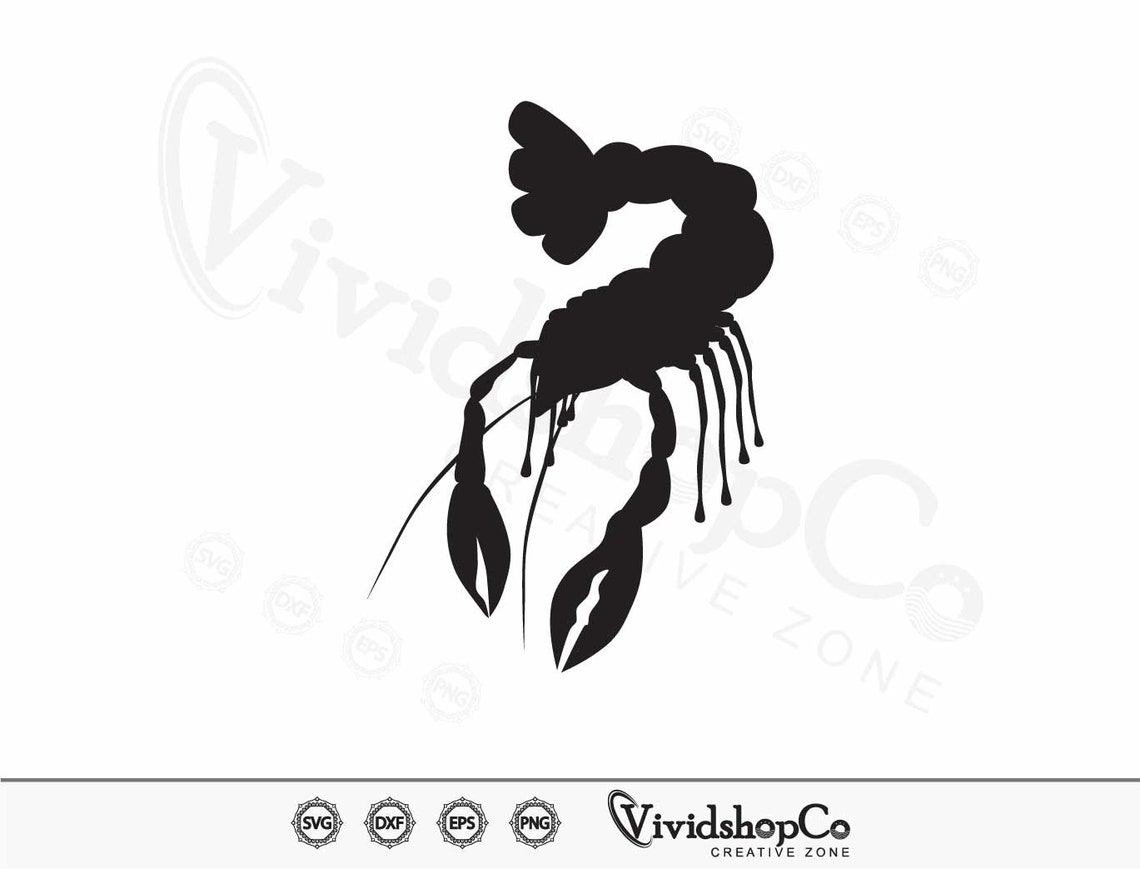Crawfish Svg, Clipart, Cut Files for Silhouette, Files for Cricut ...