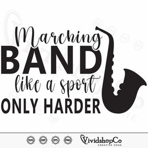 Marching Band Svg, Band Svg, Marching Svg, Clipart, Cut Files for ...