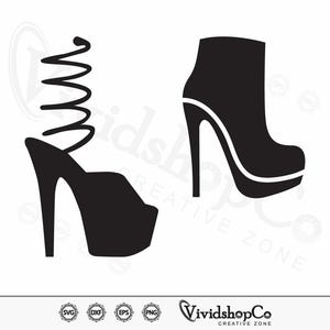 High Heel Svg, Heels Svg, Women Shoe Svg, Stiletto Heels Svg, Clipart ...