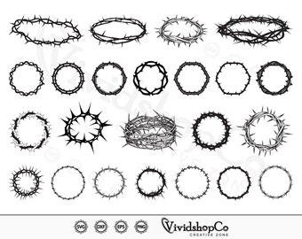 Crown Thorns SVG Crown Thorns Cutting File for (Instant Download) - Etsy