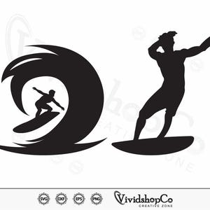 Surfing SVG Bundle, Surf SVG, Surfboards SVG, Surfing Clipart, Cut for ...