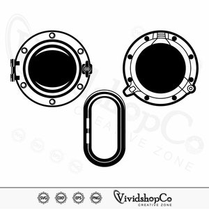 Porthole Svg, Ship Porthole Svg, Porthole Icon, Cut File, for ...