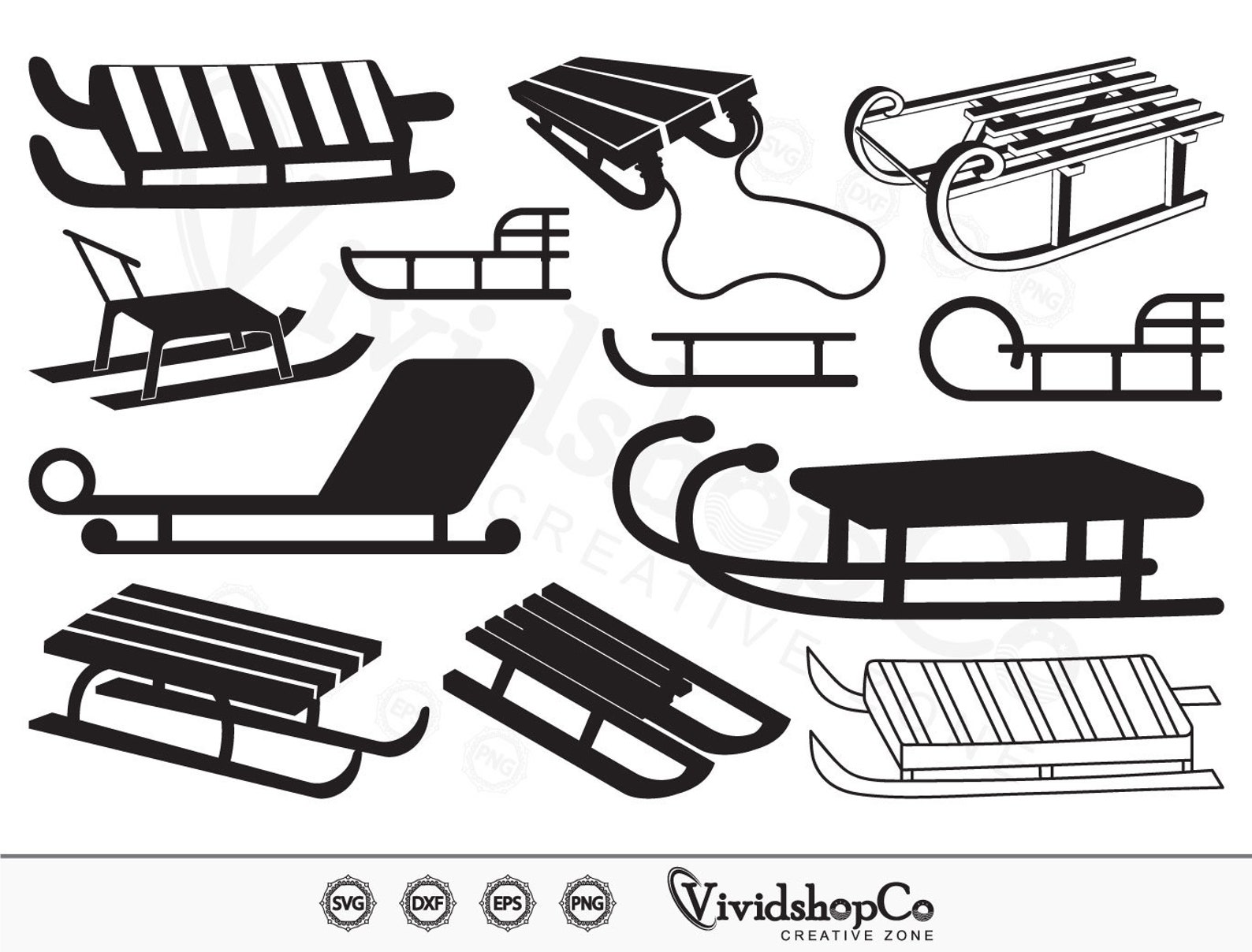 Wooden Sled SVG Sled Svg Sleigh Sled Svg Snow Sled Svg - Etsy Israel