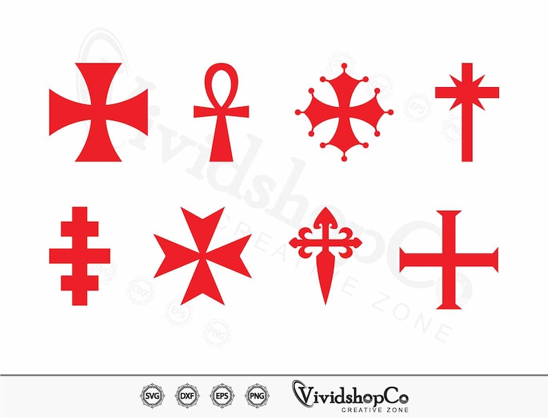 Knights Templar SVG Vector File: T-shirt Design, Clipart (digital ...