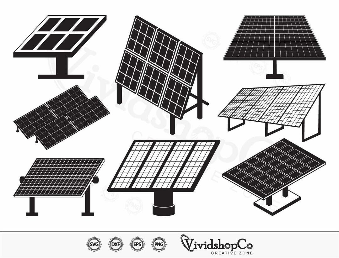 Solar Panel SVG, Solar Svg, Renewable Energy Svg, Solar Power Svg ...