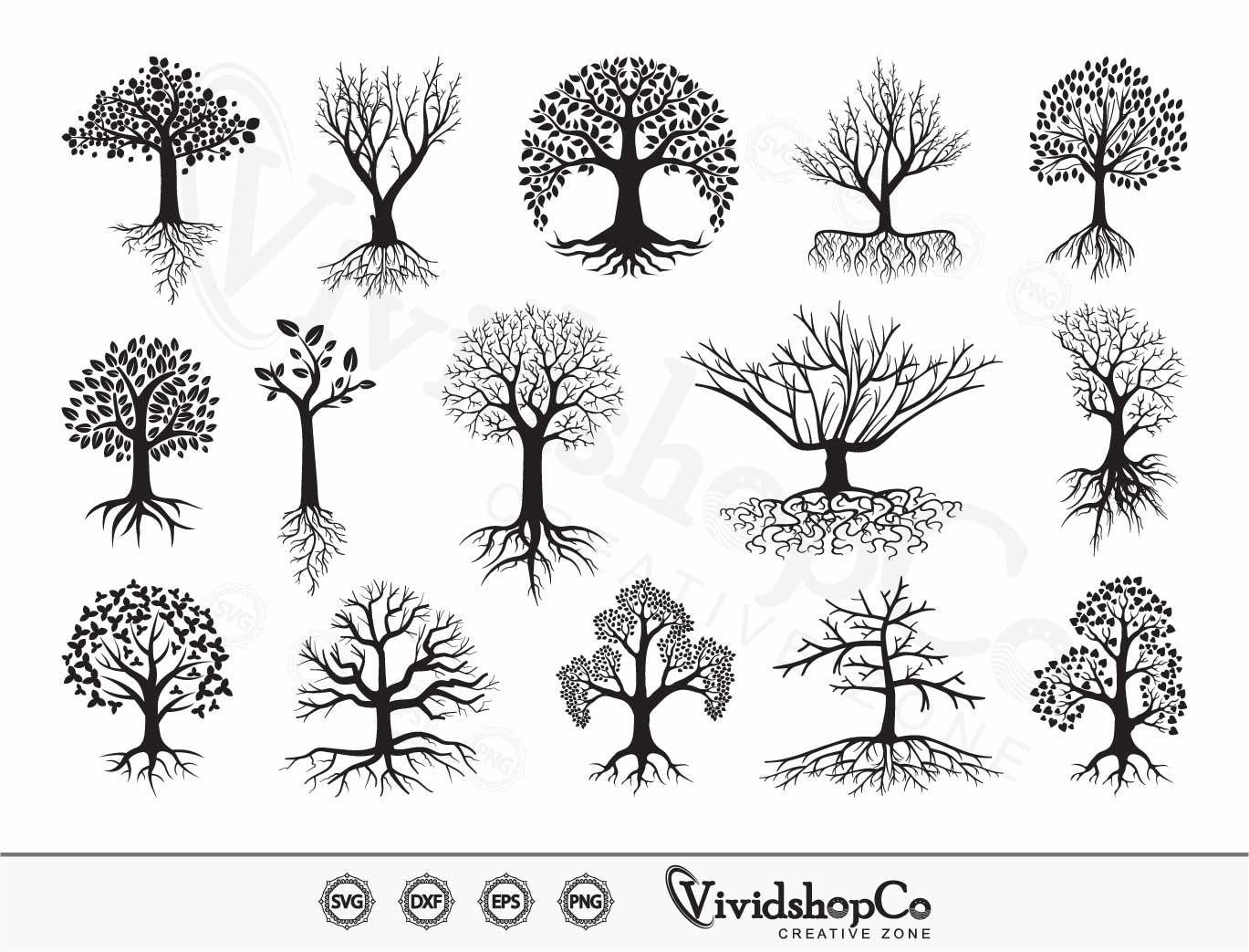Tree With Roots SVG / Roots Svg / Family Tree Svg / Cut Files / Cricut ...