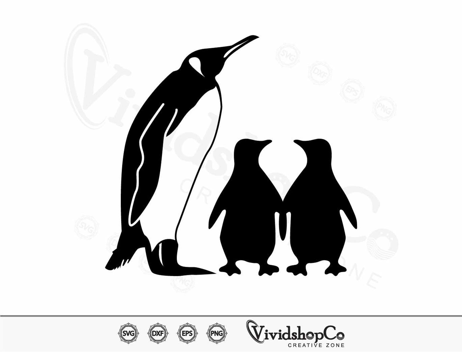 Penguin Svg, Penguin Clipart, Penguin Cut Files for Silhouette, Files ...