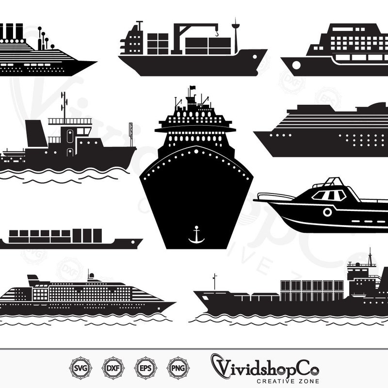 Cruise Ship Svg - Etsy