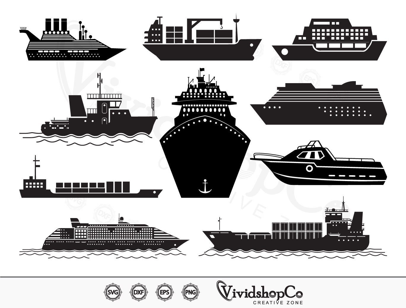 Ship Svg Cruise Ship Svg Cargo Ship Svg Cargo Svg Clipart - Etsy Canada