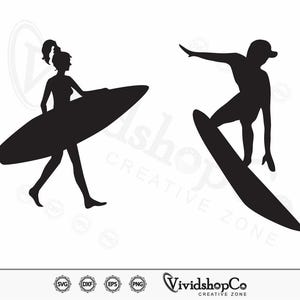 Surfing SVG Bundle, Surf SVG, Surfboards SVG, Surfing Clipart, Cut for ...